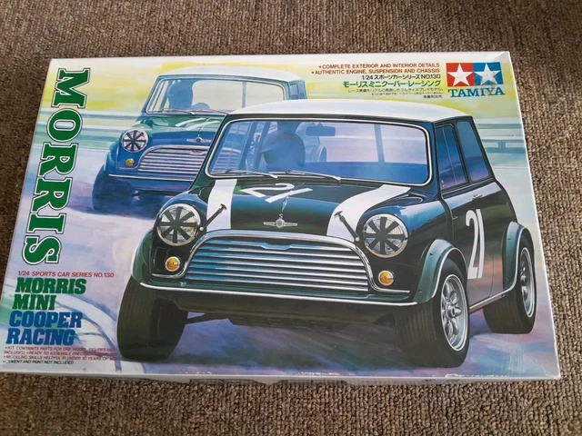 TAMIYA MORRIS MINI Cooper Racing 1/24 Scale Model Kit Complete (24130 ...