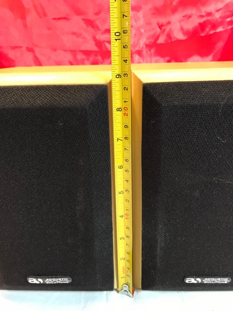 ACOUSTIC SOLUTIONS AV-20 Bookshelf Speakers 50 - 90 W 8 Ohms Tested ...