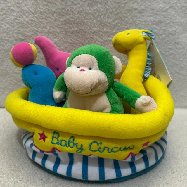 BOOTS VINTAGE CIRCUS animal basket soft toy plush tagged READ £15.99 ...