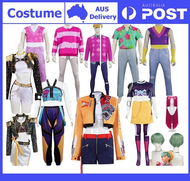 ADULT & KID K-Pop Cosplay Costume ALL Character Saja Boy+Girl Team ...