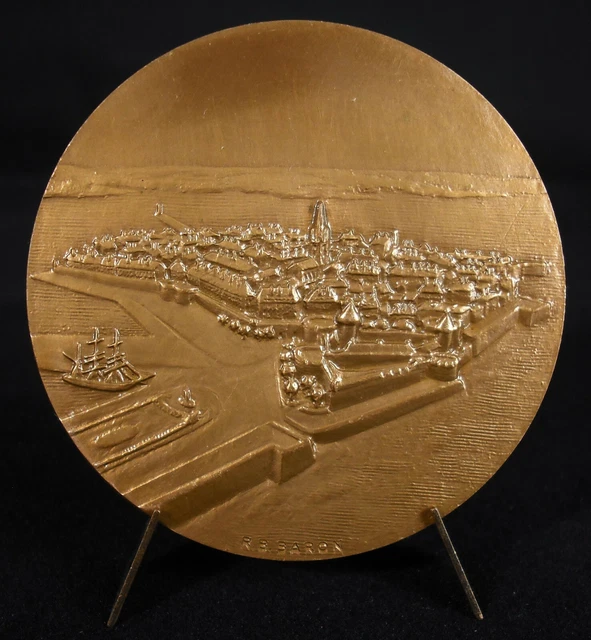 MÉDAILLE BRETAGNE SANT-MALOÙ Saint Malo Intra muros "Aux marins 1979 ...