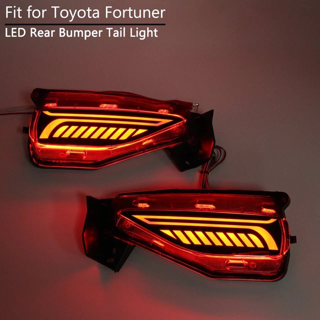 FOR TOYOTA FORTUNER SW4 2015-20 Rear Bumper Tail Light LED Reflector ...