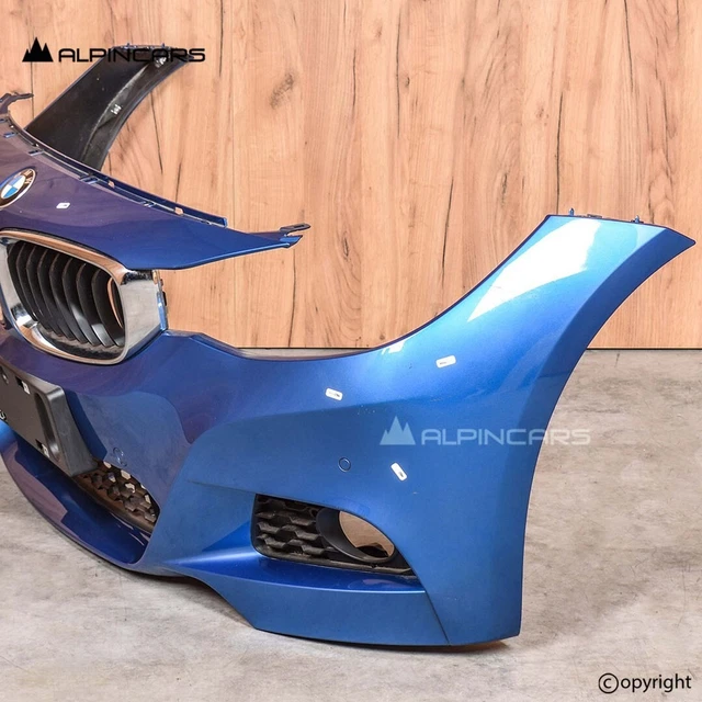 GENUINE BMW F34 GT LCI M PACKAGE front bumper front bumper Estoril blue ...