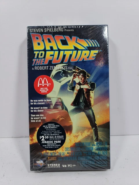 BACK TO THE Future Movie (VHS, 1985) McDonalds Promo FACTORY SEALED £32 ...
