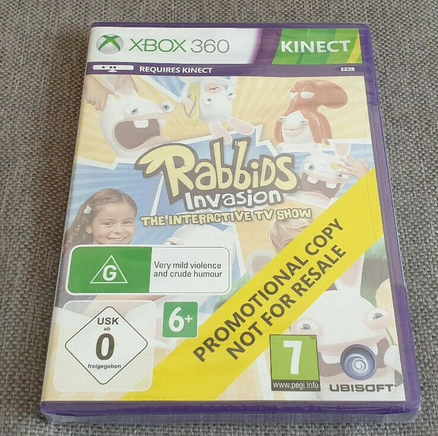 MICROSOFT XBOX 360 Game Rabbids Invasion The Interactive TV Show New ...