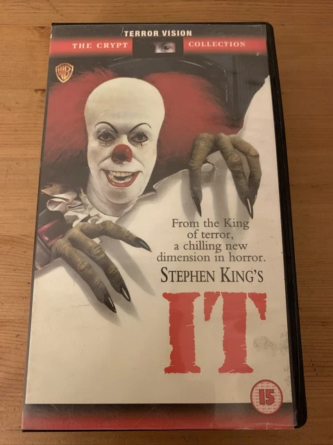 IT - STEPHEN KING'S IT VHS Tape VIDEO CULT CLASSIC HORROR - TERROR ...