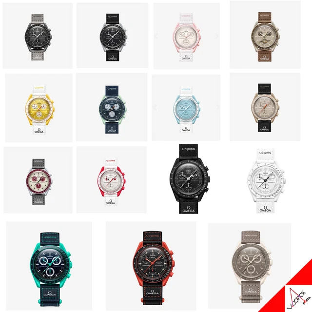 SWATCH X OMEGA MOONSWATCH/SNOOPY/ON EARTH BIOCERAMIC Collection Series ...