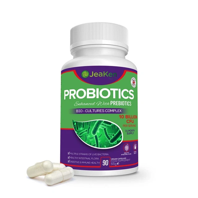 JEAKEN PROBIOTICS FOR Gut Health - Prebiotic-Enriched Digestive Support ...