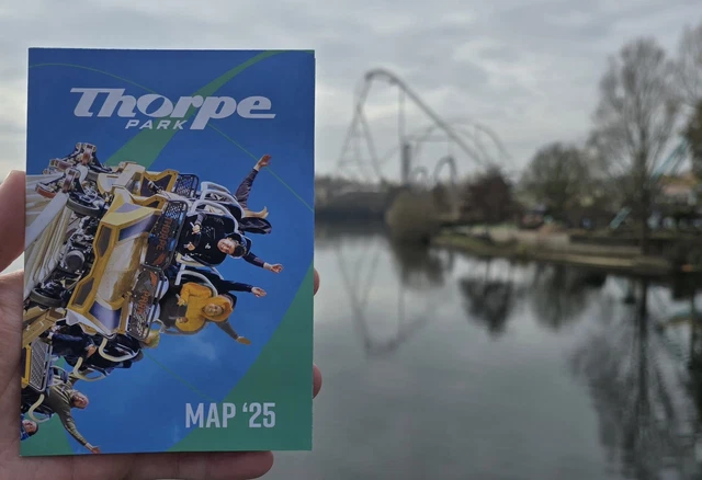 THORPE PARK 2025 Park Map - New - Hyperia £2.79 - PicClick UK