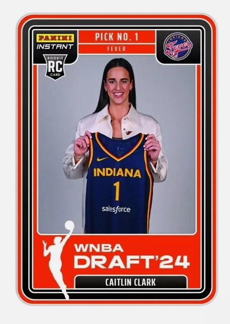 CAITLIN CLARK 2024 Panini Instant #1 Draft Pick Rookie Indiana Fever ...