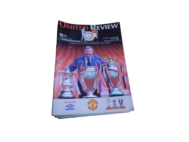 MANCHESTER UNITED OFFICIAL Programmes United Review £10.99 - PicClick UK