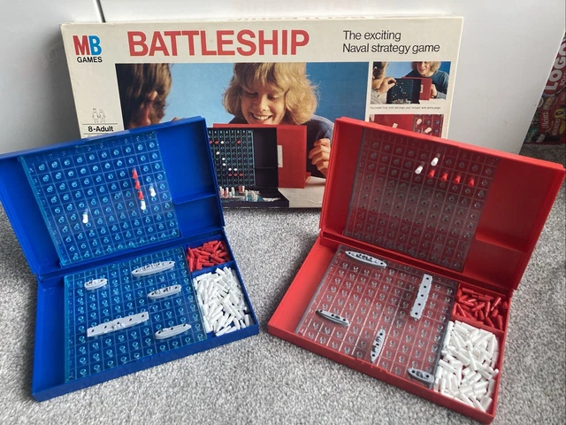 VINTAGE MB GAMES Battleship Naval Strategy Game 1975 Retro Board Game ...