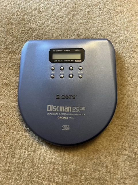 SONY DISCMAN ESP2 D-E705 CD Player (rare) Carry Case & External ...