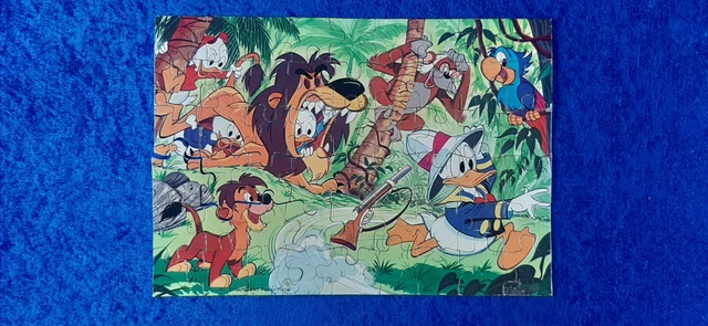 PUZZLE VINTAGE WALT Disney Paperino Safari Nella Giungla Donald Duck ...