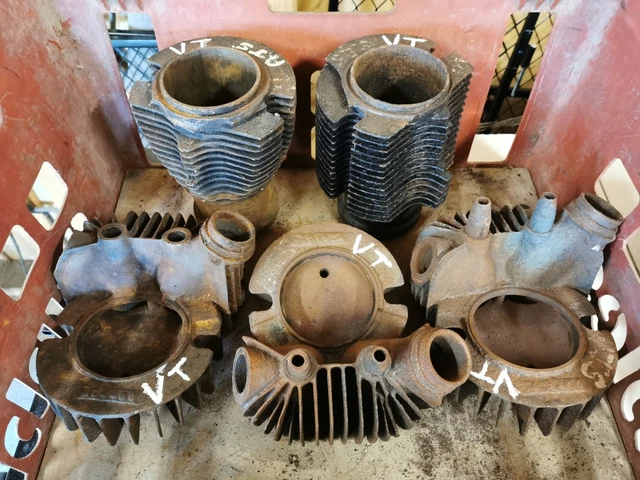 VINTAGE MOTORCYCLE AJS 1920s V Twin & 350cc Many Many Used Parts. £312. ...