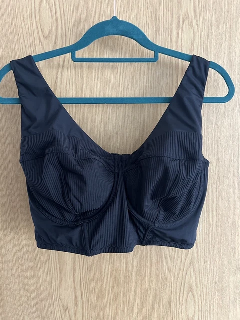 ASOS DESIGN CURVE Kim Ribbed Corset in Black Size 40FF £5.00 - PicClick UK