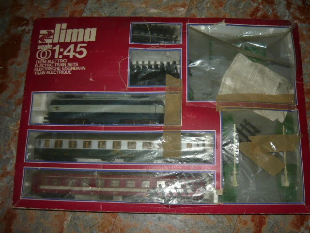 LIMA SCALA (0) Zero 1/45 Confezione Locomotore Tartaruga E444 Treni ...