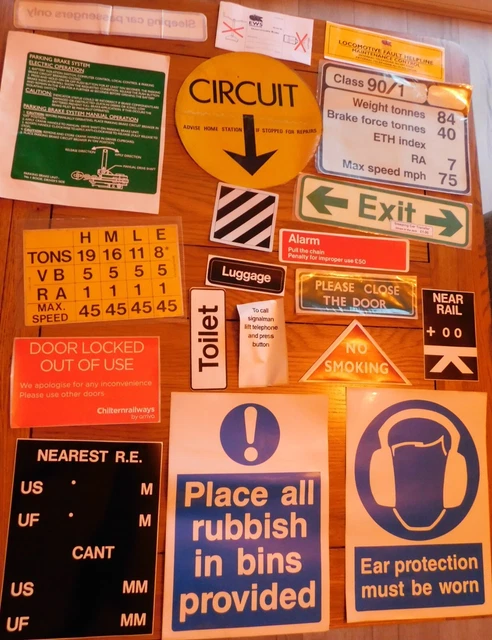 20 RAILWAY STICKERS £16.87 - PicClick UK