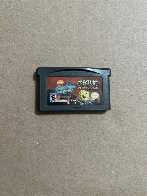 SPONGEBOB SQUAREPANTS: CREATURE from the Krusty Krab (Nintendo Game Boy ...