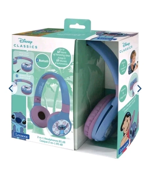 DISNEY LEXIBOOK LILO & Stitch 2-in-1 Bluetooth & Wired Headphones £26. ...