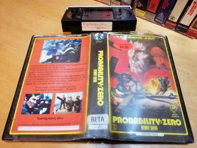 PROBABILITY:ZERO (1969) - RARE K-tel BETAMAX Issue Dario Argento GIALLO ...