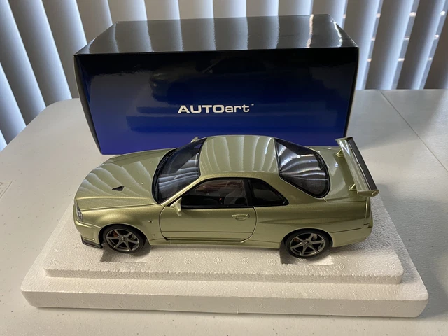 AUTOART NISSAN SKYLINE GT-R (R34) V, Car Model Scale 1:18 $250.00 ...