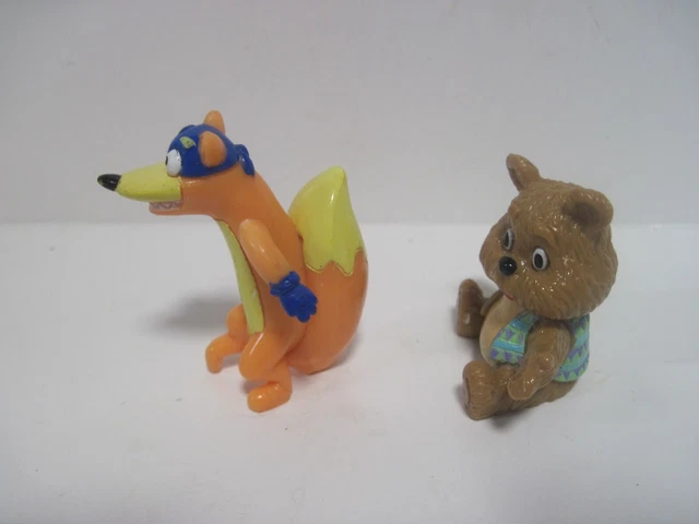 DORA THE EXPLORER Swiper Fox & Osito Bear PVC Action Figure Lot of 2 ...