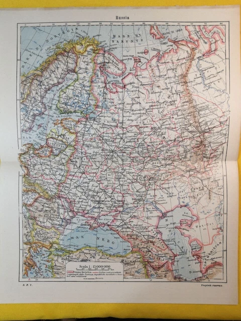 1931 BALKAN PENISULA Political Map Italian Vintage Map Geography 11.5 ...