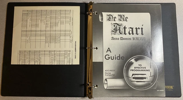 GUÍA DE PROGRAMACIÓN DE RE Atari 400/800/XL/XE manual para ...