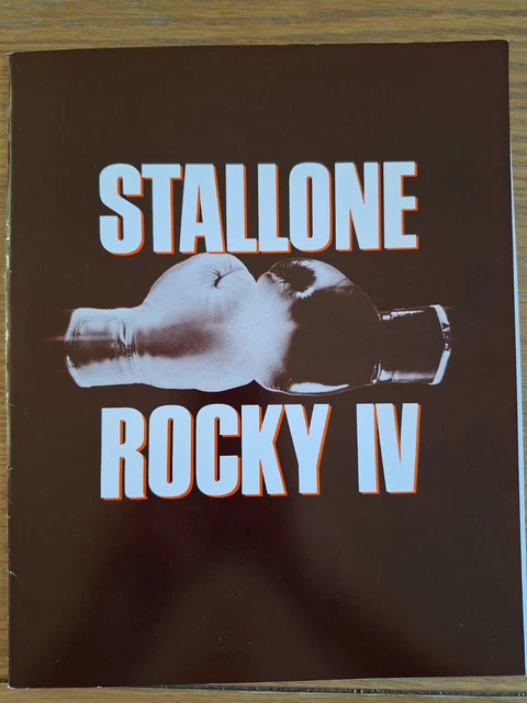 *VERY RARE* 1985 Rocky Iv Press Kit With Photo Starring Stallone £21.09 ...