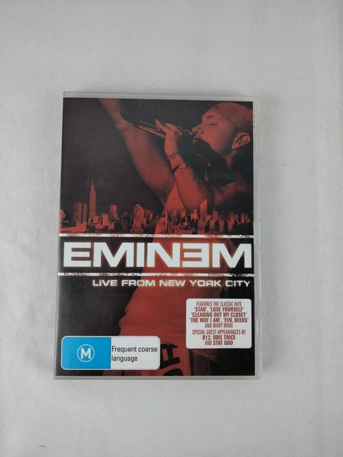 EMINEM : LIVE From New York City PAL DVD Region 4 (2005) £6.28 ...