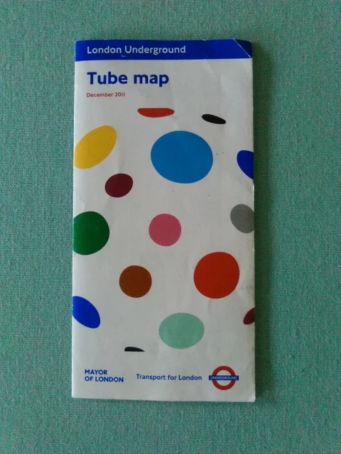 LONDON UNDERGROUND TUBE Map December 2011 £0.75 - PicClick UK