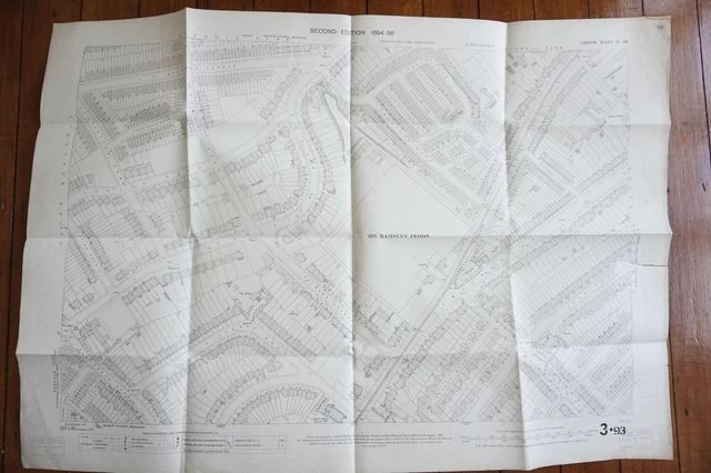 1894 ISLINGTON RAILWAY OS Railway Map £39.99 - PicClick UK