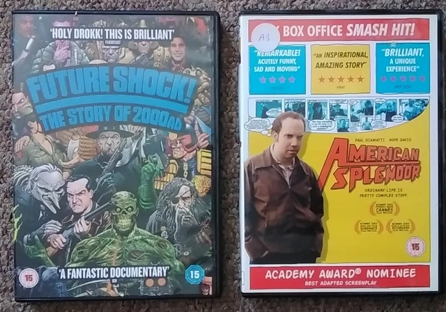 2 COMIC BOOK DVDs American Splendour Future Shock! The Story Of 2000AD ...