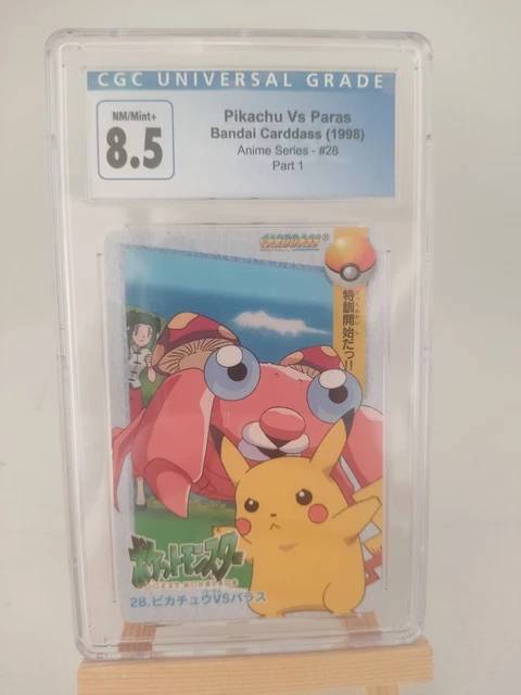 CARTE POKEMON PIKACHU vs paras bandai carddas cgc 8.5 japanese card EUR ...