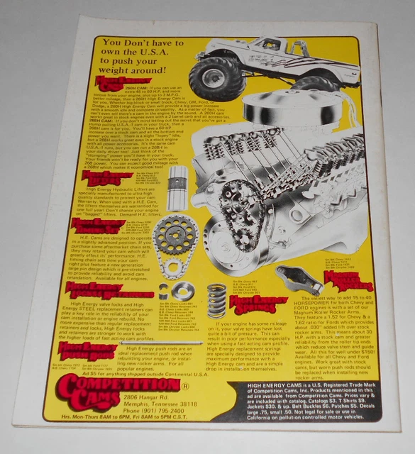 VINTAGE PULLING POWER Monster Truck Magazine December 1985 $63.75 ...