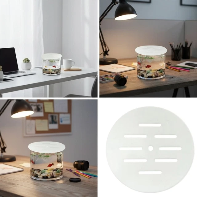 DIY ACRYLIC GUARD Cover For Fish Tanks Round Shaped Simple Screen Panel ...