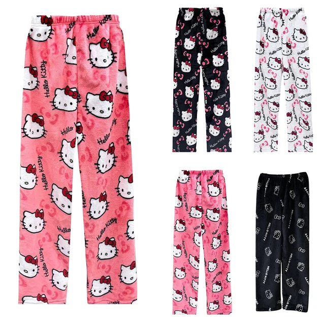 HELLO KITTY PIGIAMA Donna Peluche Cartoni Cartoni Cartoni Cartoni Gatto Flanella Inverno Caldo ...