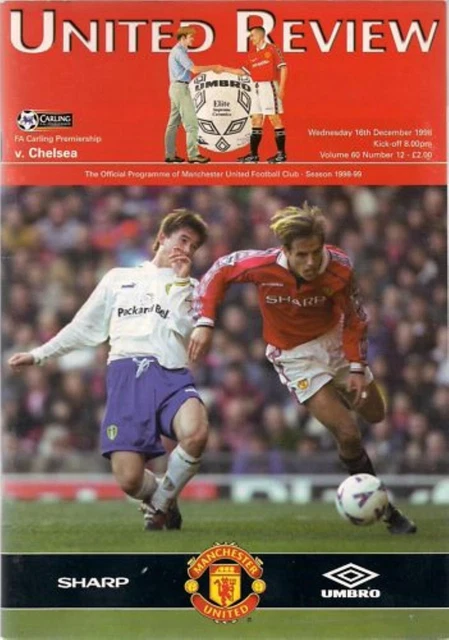 * MAN UTD Treble Season 1998/99 Home Programmes - Choose From List * £7 ...