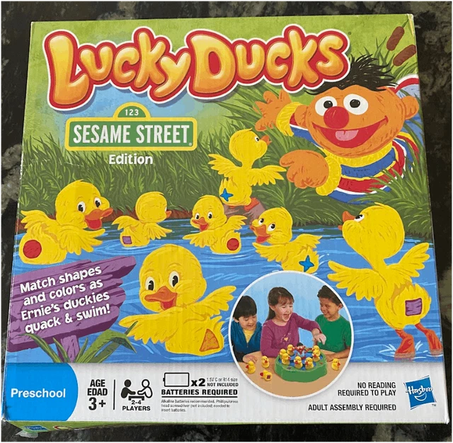 LUCKY DUCKS PRESCHOOL Game Sesame Street Edition Ernie's Pond Hasbro £ ...