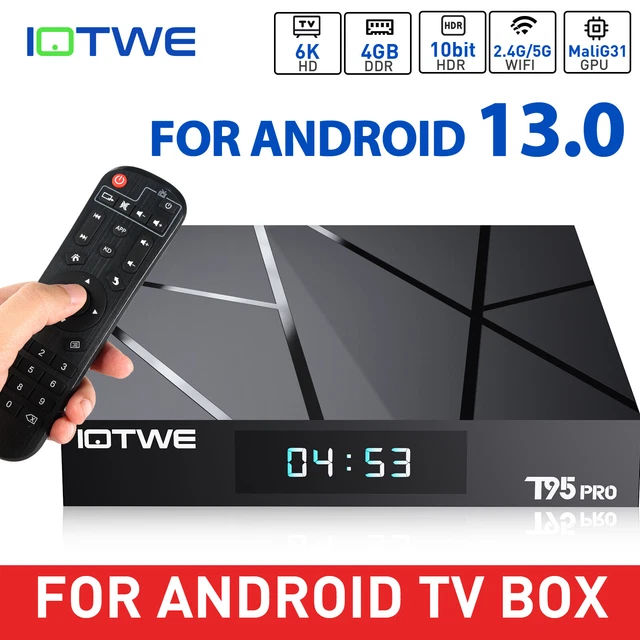 T95 PRO SMART TV Box 32GB 6K Ultra HD Android 13.0 Stream Player Quad ...