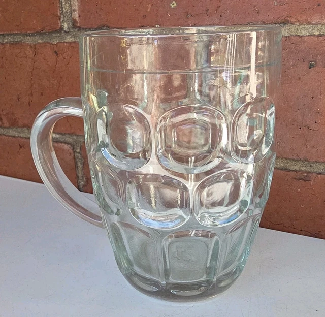 VINTAGE DIMPLED PINT Beer Glass Tankard Ravenhead Glass £8.63 - PicClick UK