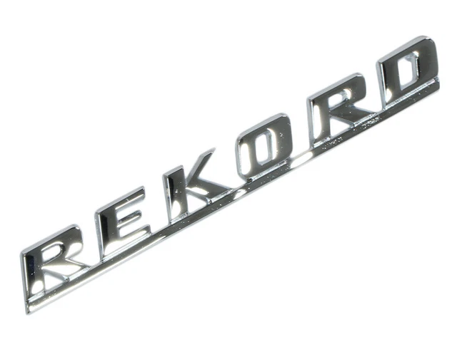SCHRIFTZUG &REKORD& LOGO Badge Emblem Opel Oldtimer Rekord C Kofferraum ...