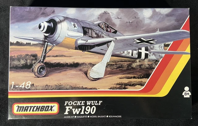 MATCHBOX 1/48 SCALE FOCKE WULF FW190, PK-462, New In Open Box $39.00 ...