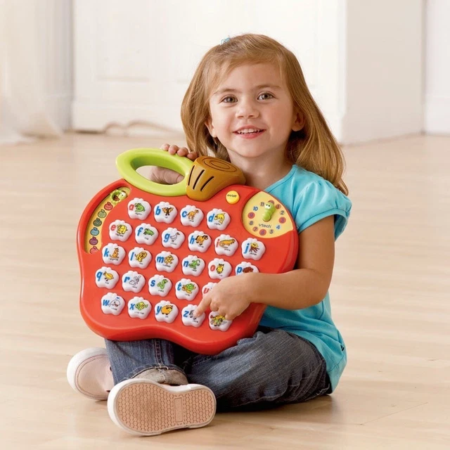 VTECH ALPHABET APPLE Educational Toy Interactive Light Up With Music ...