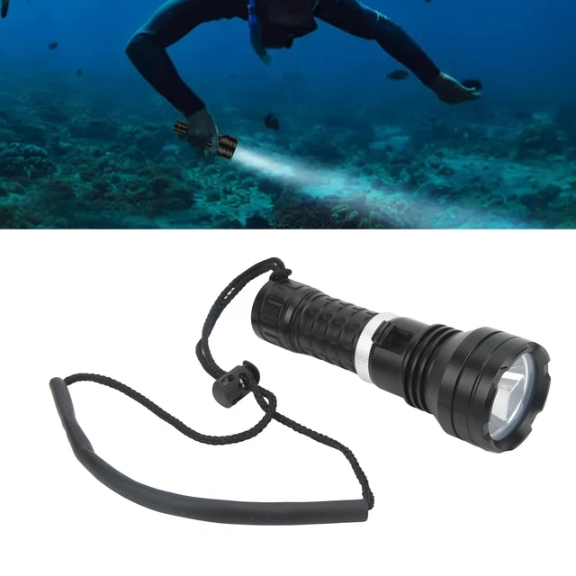 UNDERWATER FLASHLIGHT MAGNETIC Switch XHP70 LED Underwater Diving EUR ...
