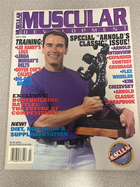 MUSCULAR DEVELOPMENT BODYBUILDING muscle magazine ARNOLD SCHWARZENEGGER ...