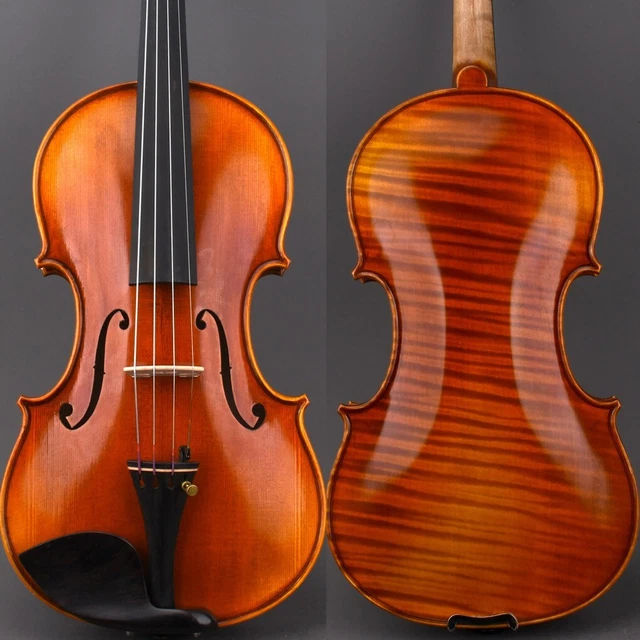 VIOLON ROUGE STYLE A30 Master Guarnerius 1743 4/4 pièce érable européen ...