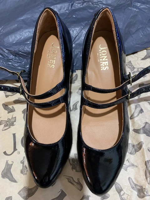 MARY JANE SHOES - Jones Bootmaker Black Patent Leather £52.70 - PicClick UK