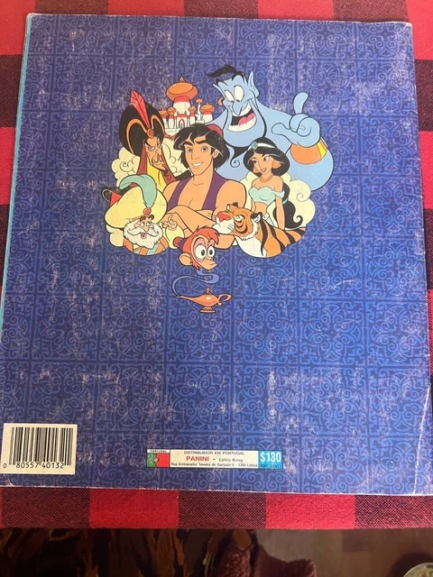 1993 ALADDIN Disney Panini Stickers Album Complete Ed Portugal C3 £31. ...